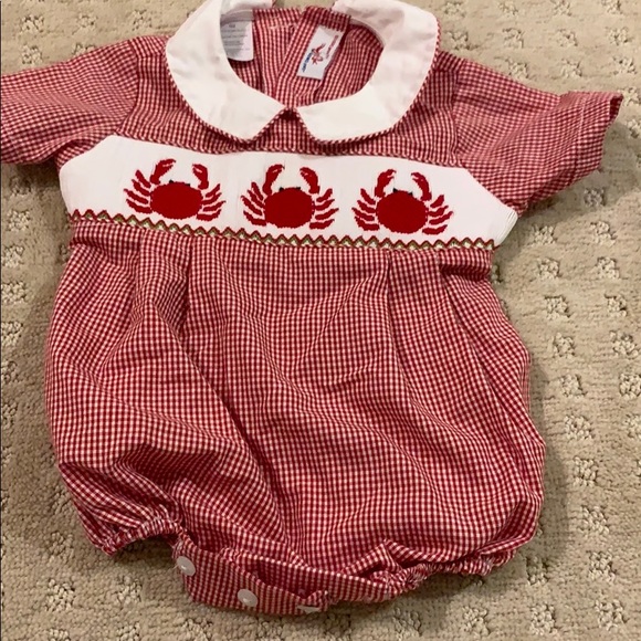 One Pieces | Hand Smocked Silly Goose Boys Bubble | Poshmark